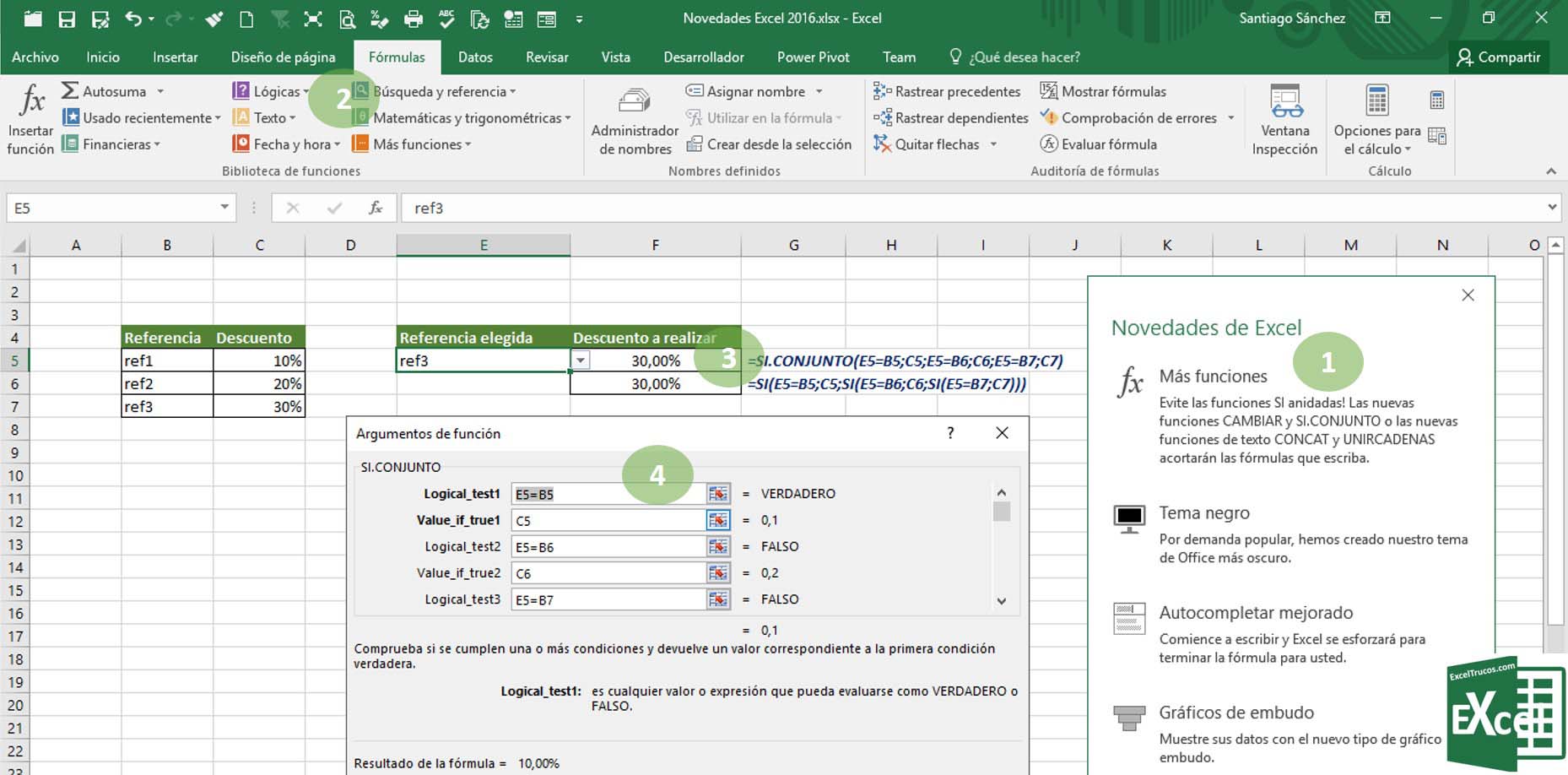 Nuevas funciones en Excel SI.CONJUNTO – Excel Trucos & Power BI Tips