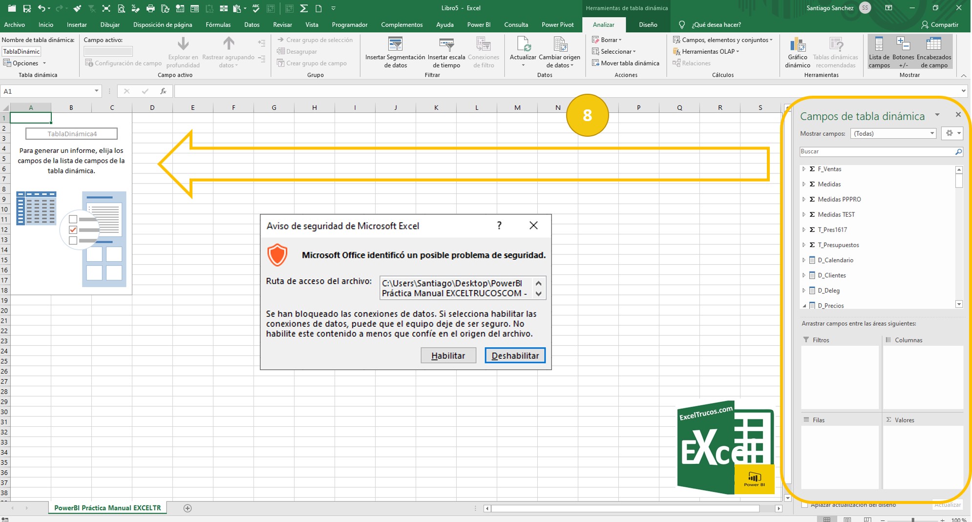 Power BI conectar modelo de datos con Excel – Excel Trucos & Power BI Tips